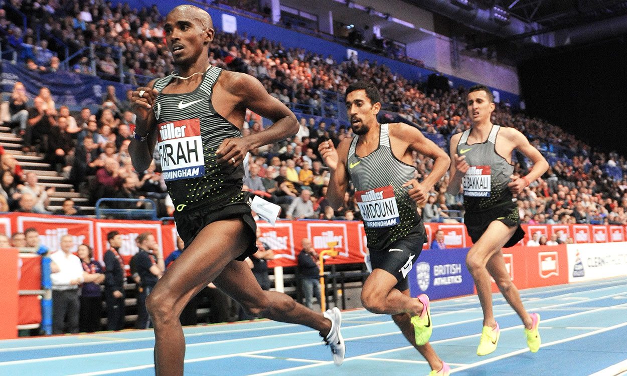 Mo Farah breaks European record as he bids farewell to indoor racing - AW