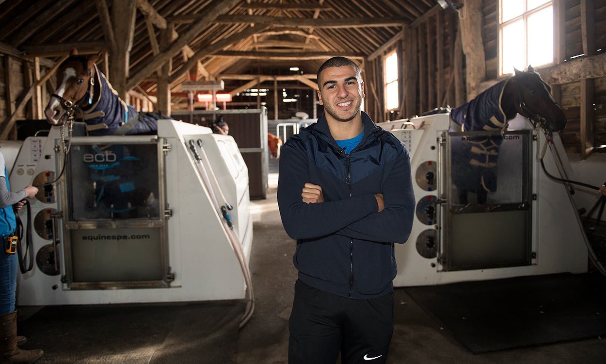 Adam Gemili learns there's no horsing around when it comes to training ...