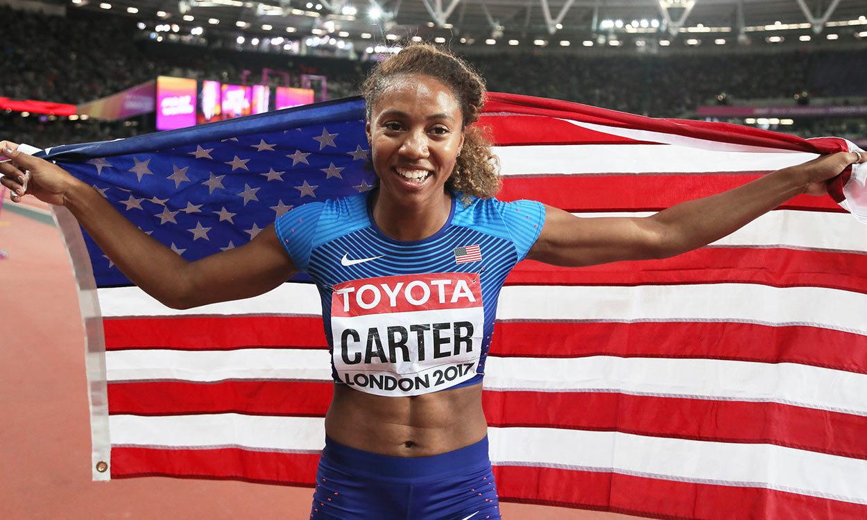 Kori Carter leads US one-two in world 400m hurdles - Athletics Weekly