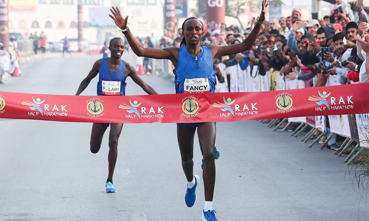 Fancy Chemutai and Bedan Karoki race to record-breaking RAK Half wins ...