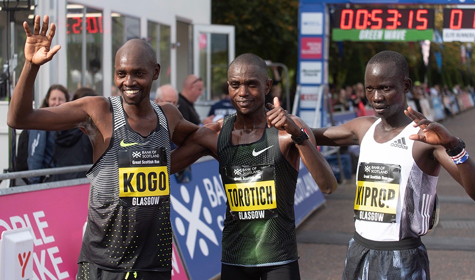 Edith Chelimo and Timothy Toroitich win Great Scottish Run - weekly ...