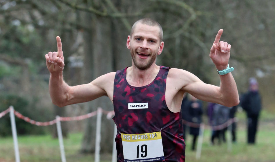 Scott Cousins easy winner of the Fred Hughes10 miles Photo by Mark ...