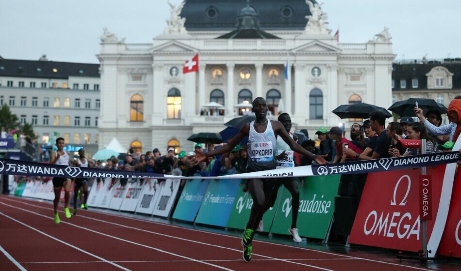 Nicholas Kipkorir wins the men's 5000m Diamond League Final in Zurich - AW