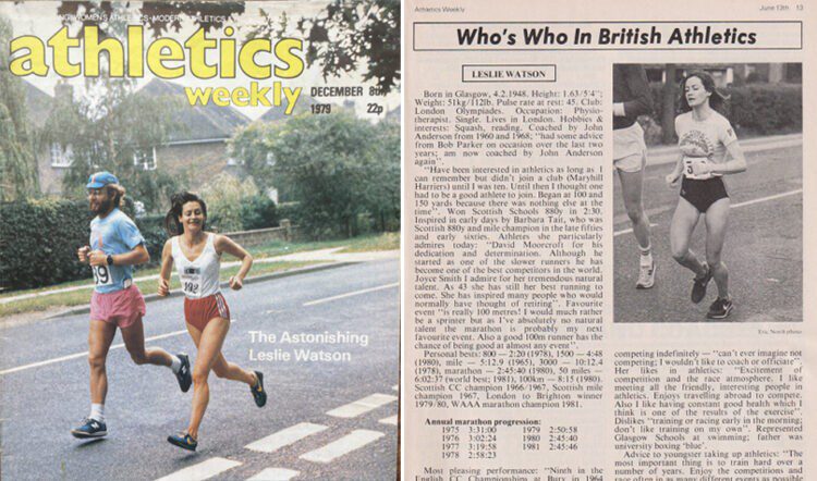 Distance running icon Leslie Watson dies aged 78 - AW - Sports Buzz