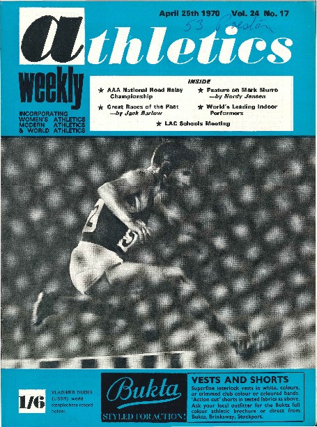 25th April 1970 - AW